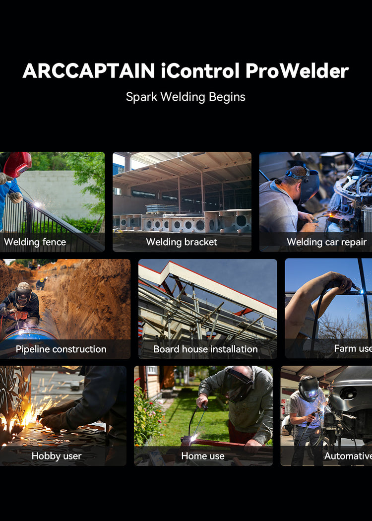 Arccaptain iControl Pro Welder | Premium Digital Welding Machine