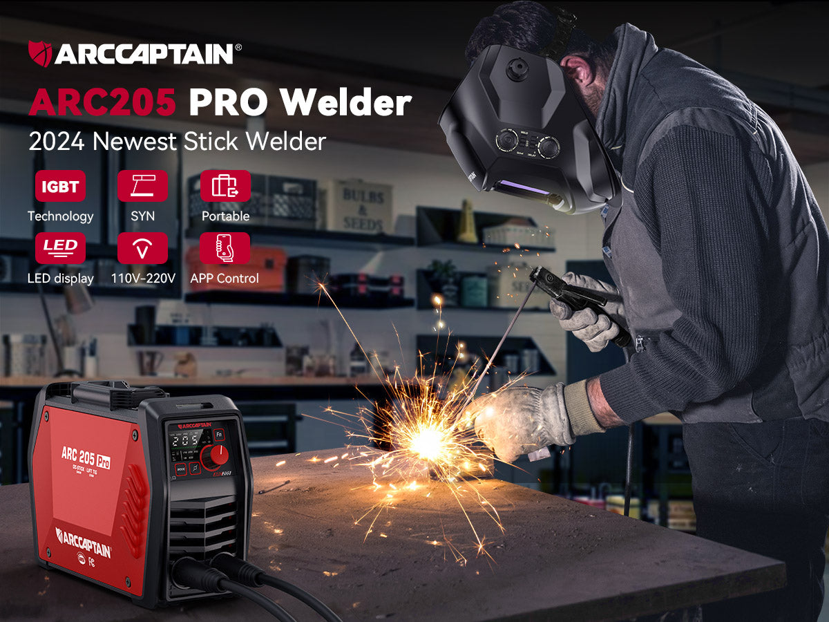 Arccaptain iControl ARC205 Pro Dual Voltage SYN Stick Welder