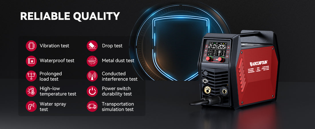Arccaptain MIG205 Pro Gas MIG Welder Stainless Steel MIG Machine