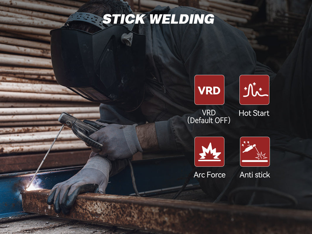 Arccaptain TIG200P 200A DC Pulse TIG Welder with HF Start and Stick ...