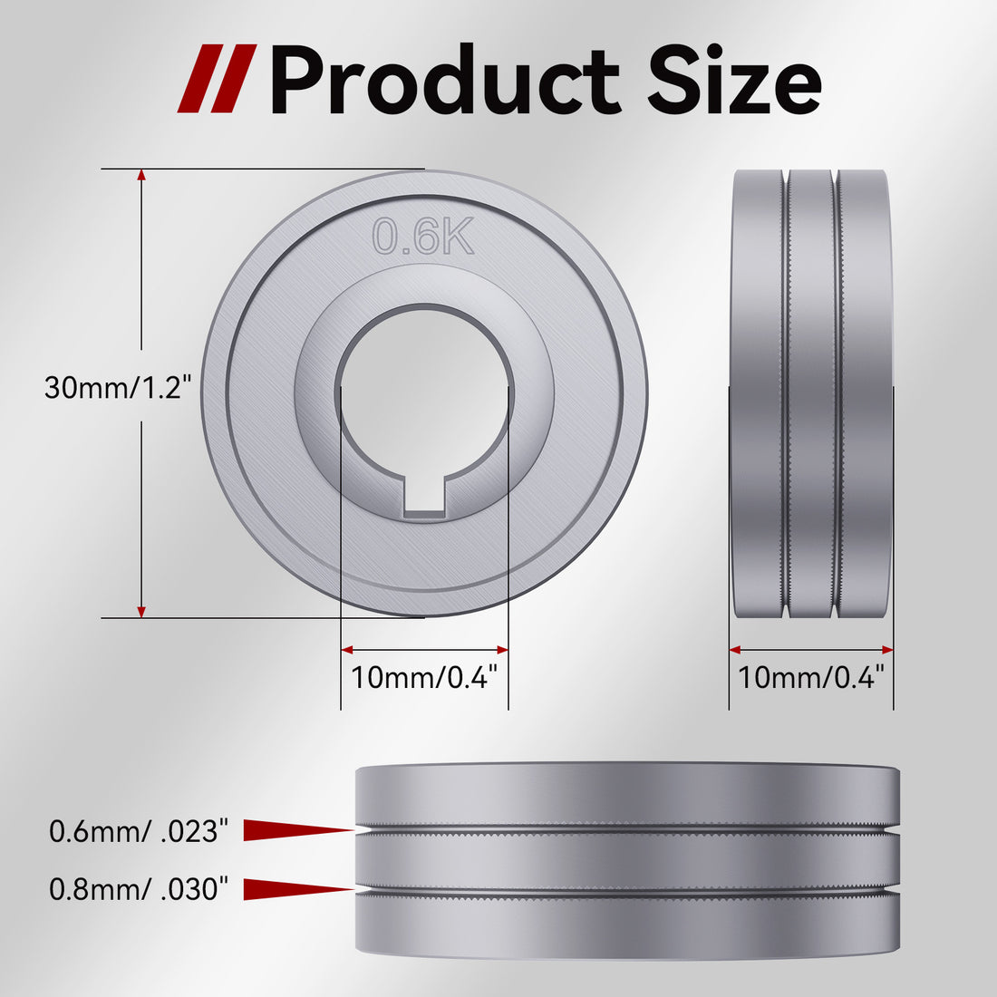 ARCCAPTAIN Wire Feeding Wheel for MIG Welding Machine