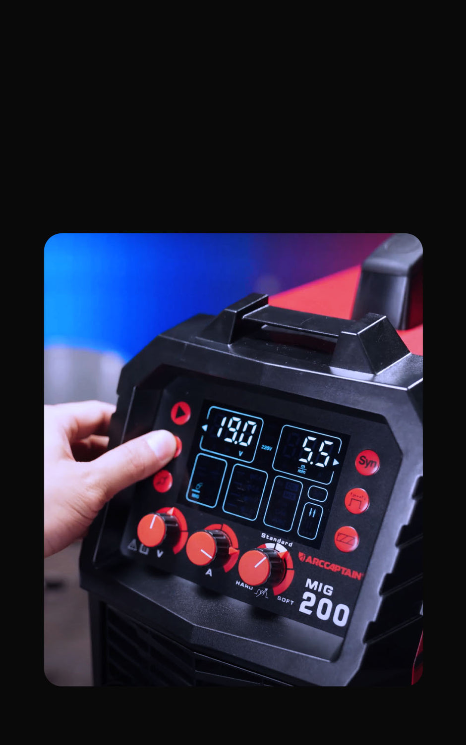 Arccaptain MIG200 200 Amps Multi Process MIG Welder