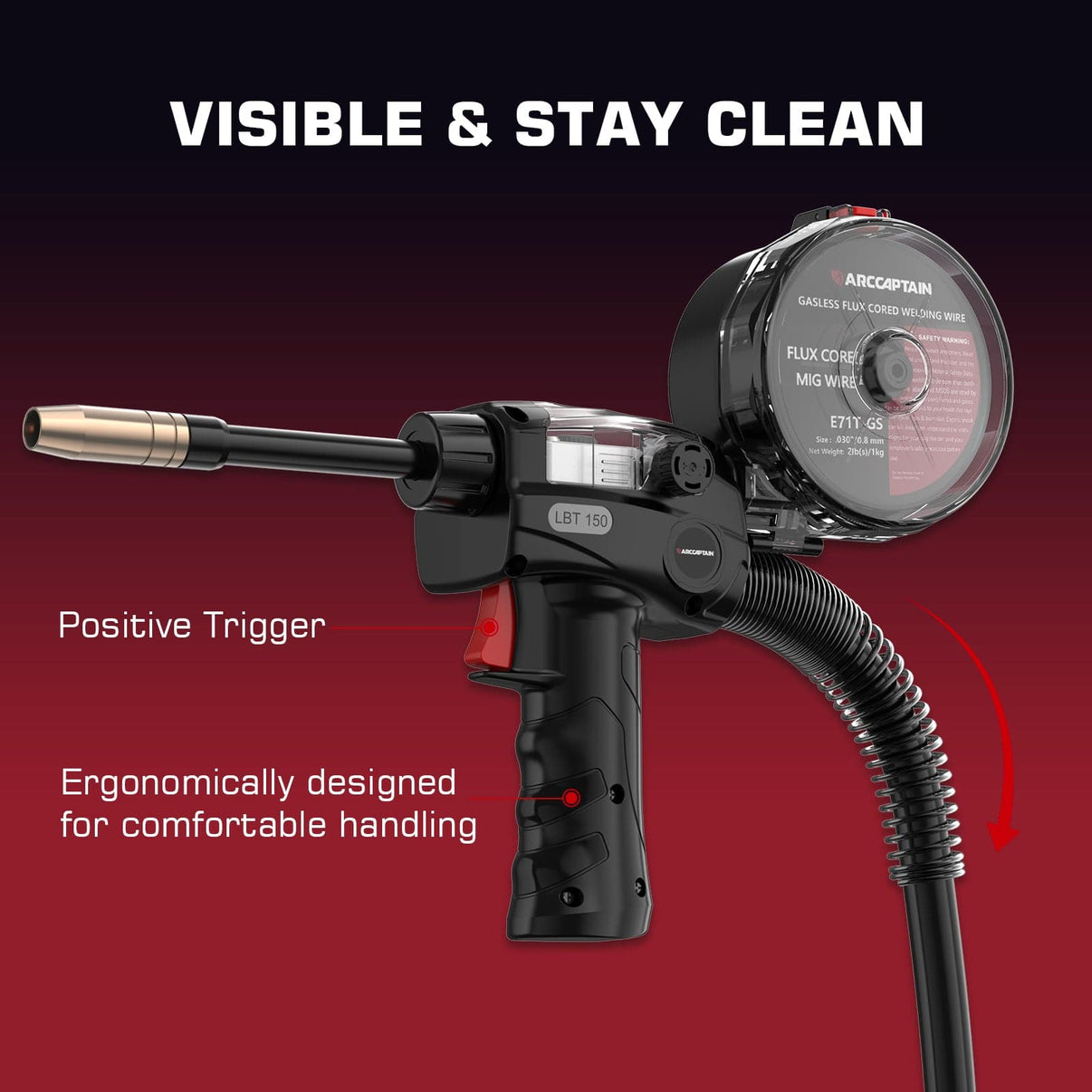 Arccaptain Spool Gun For Better Aluminum Welding