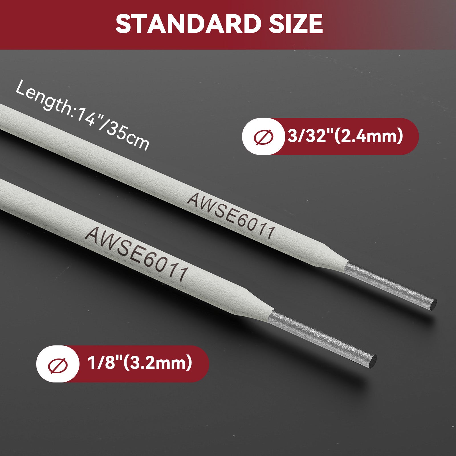 Arccaptain 6011 Welding Rod 5 Lbs Carbon Steel ARC Electrodes for Stic