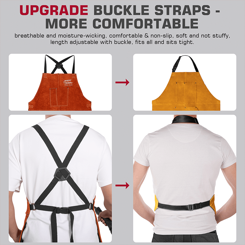24/36 Inch Heavy Duty Thick Leather Welding Apron