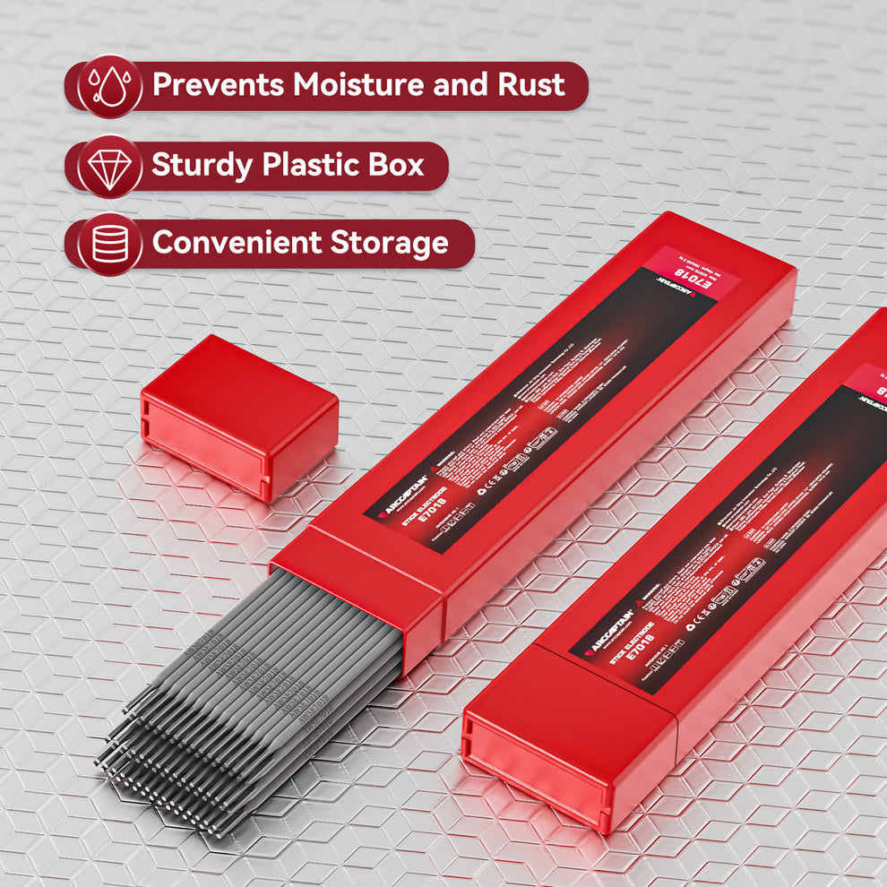 ARCCAPTAIN E7018 Welding Rods 5LB – Carbon Steel, Low Hydrogen Stick ...