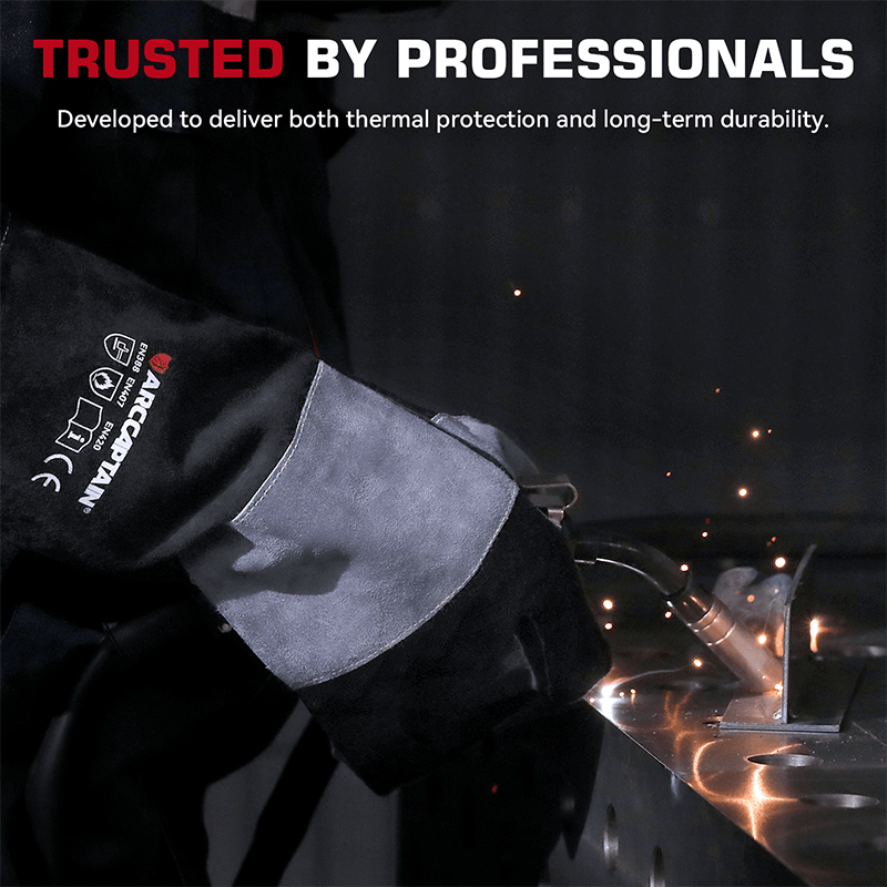 ARCCAPTAIN Multifunction Leather MIG Welding 932℉ Heat Resistant Glove
