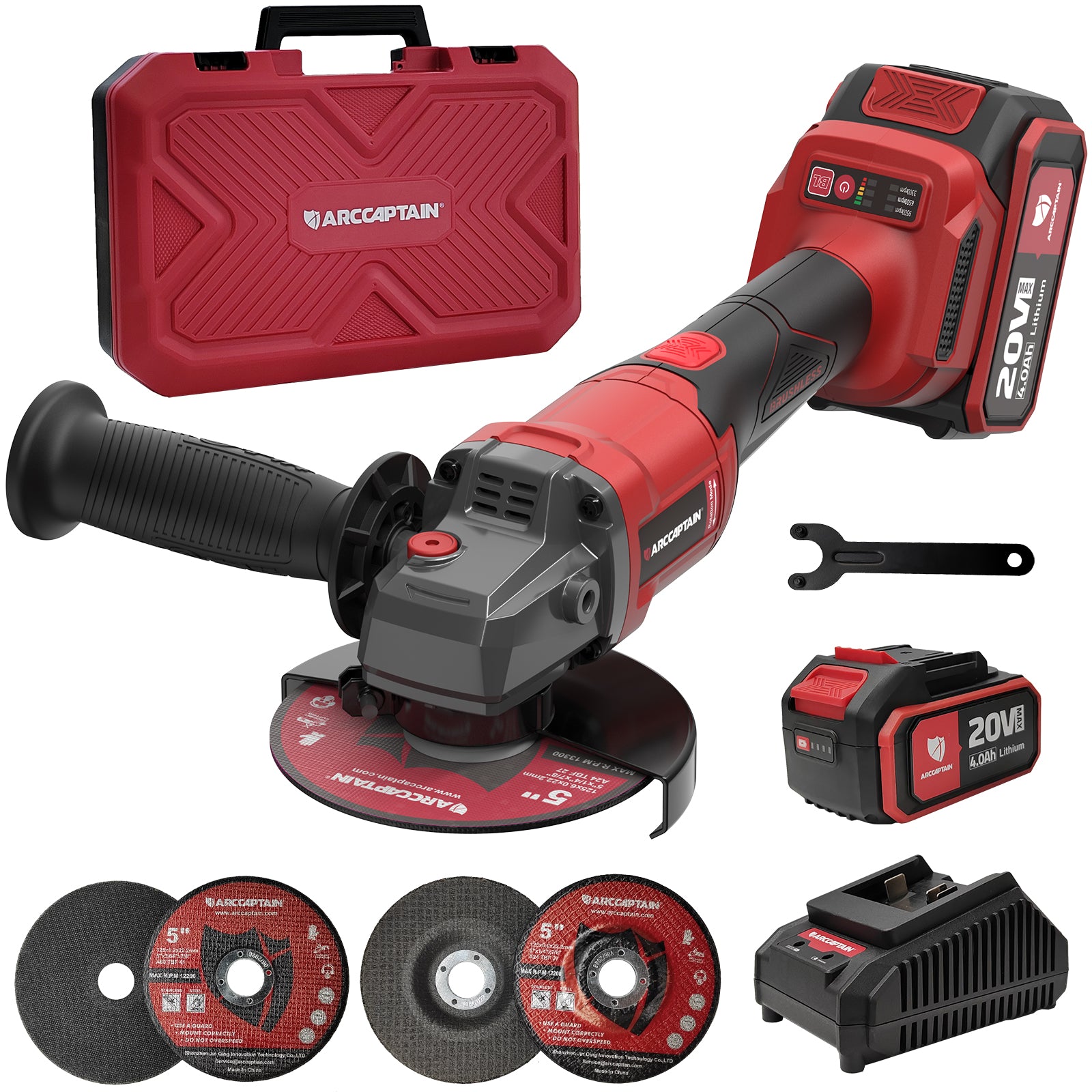 20V Cordless Angle Grinder 9500RPM Makita Battery Compatible