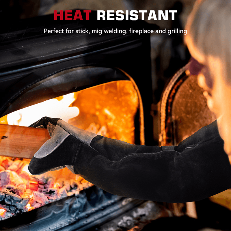 Best Extra Long Heat Resistant MIG/Stick Welding Gloves