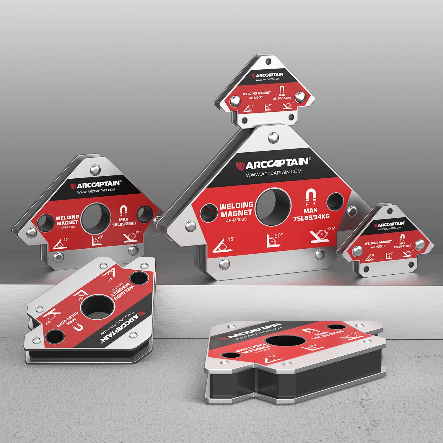 Arccaptain Welding Magnet Combination Set