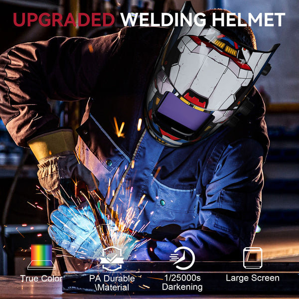 True View and Solar Powered Welding Helmet | Mobile Suit VisionMax X200