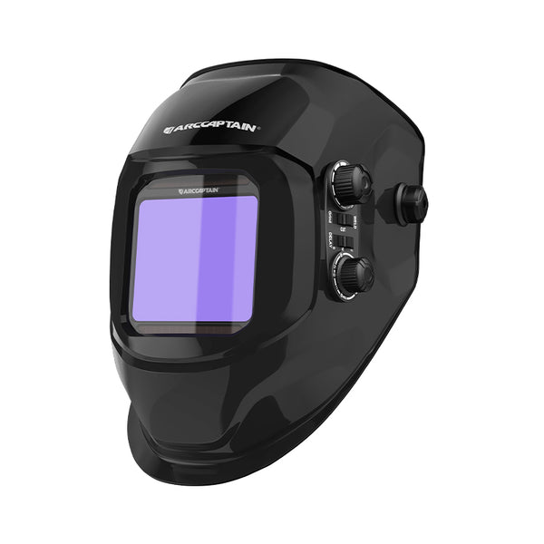 Auto Darkening Welding Helmet – Black Gloss Finish | ARCCAPTAIN ...