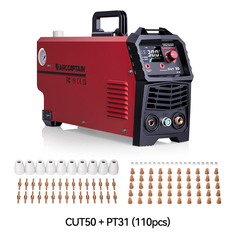 Arccaptain Plasma Cutter CUT50 Dual Voltage Portable HF Start Cutter