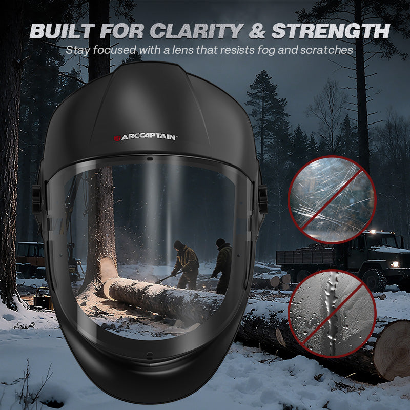 High Protection Clear Anti-fog Grinding Face Shield with Adjustable ...