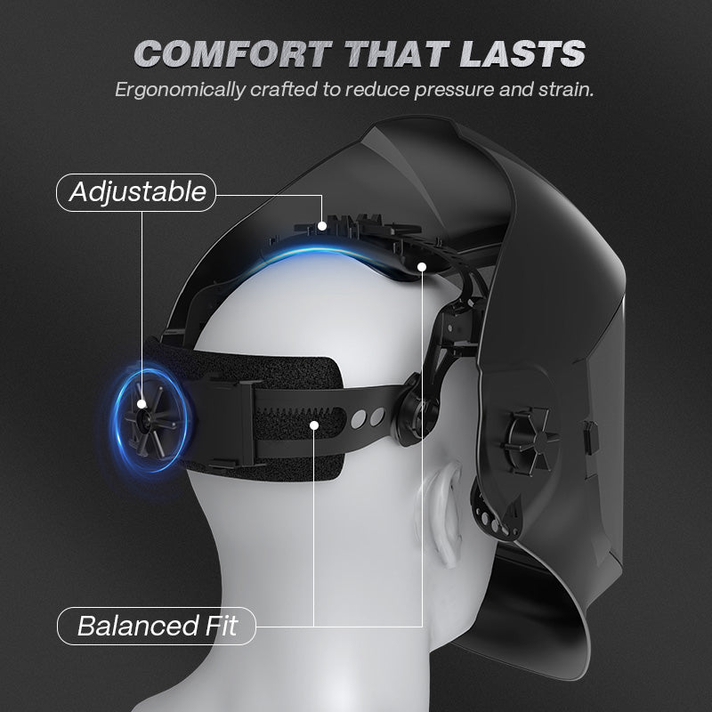 High Protection Clear Anti-fog Grinding Face Shield with Adjustable ...