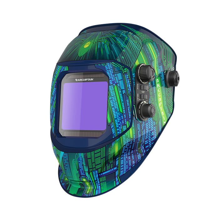 ARCCAPTAIN Large View Auto Darkening True Color Welding Helmet
