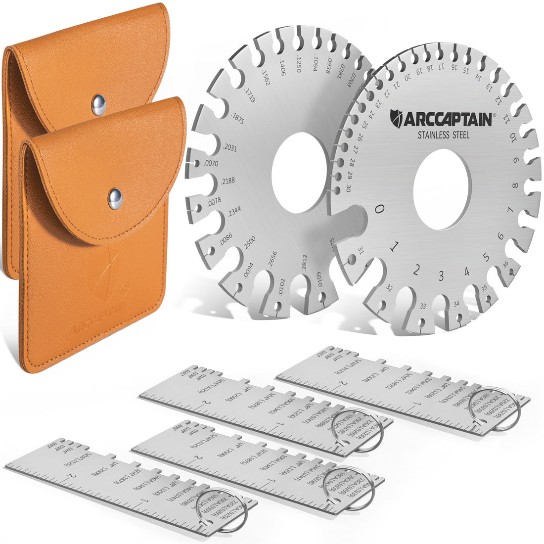 Arccaptain Wire Gauge Measuring Tool Metal Gauge