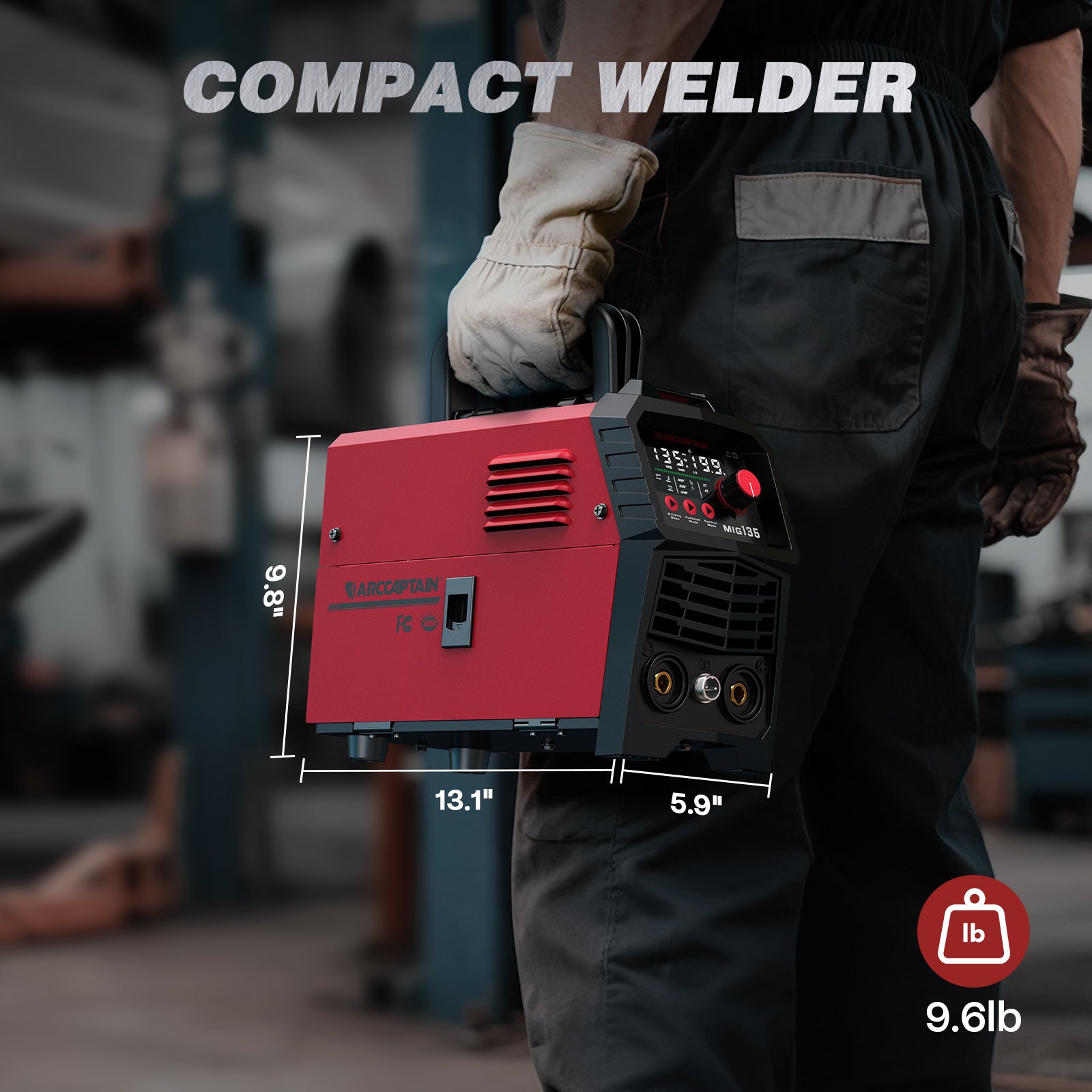 Arccaptain MIG135 Three in One Welder Portable 110V Welding Machine for ...