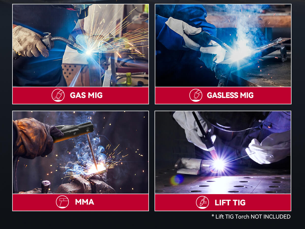 Arccaptain MIG160 4 in 1 Dual Voltage MIG Welder