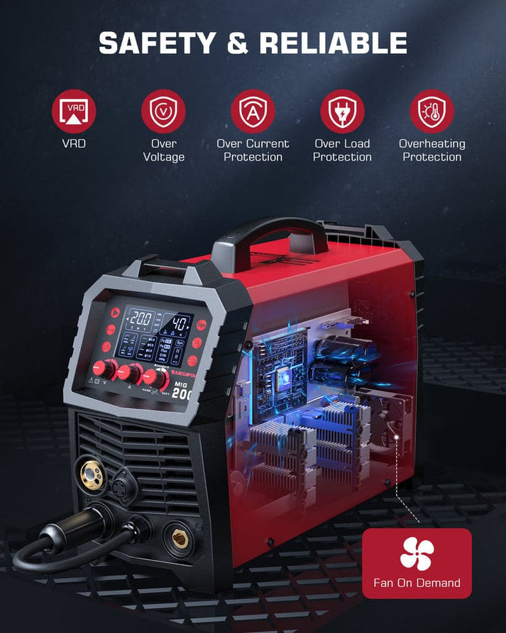 Arccaptain MIG200 200 Amps Multi Process MIG Welder