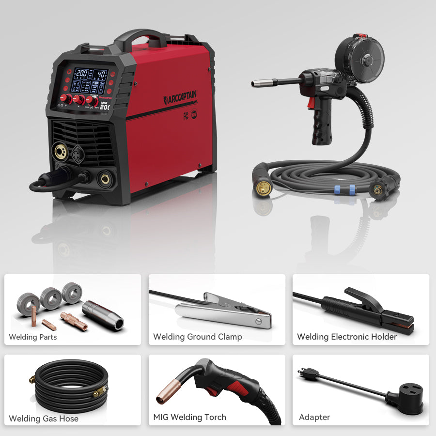 Arccaptain MIG200 200 Amps Multi Process MIG Welder