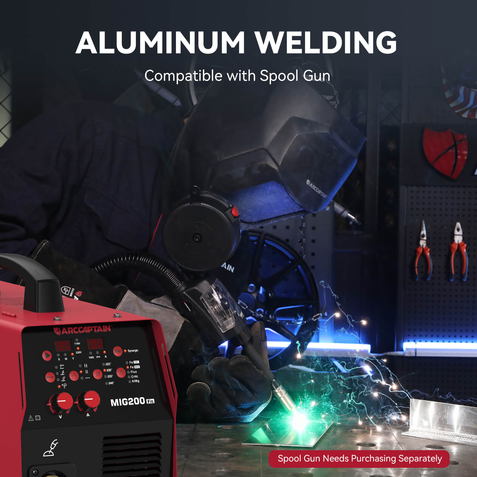 Arccaptain MIG200 Fit Affordable Multifunctional MIG Welder For Welder