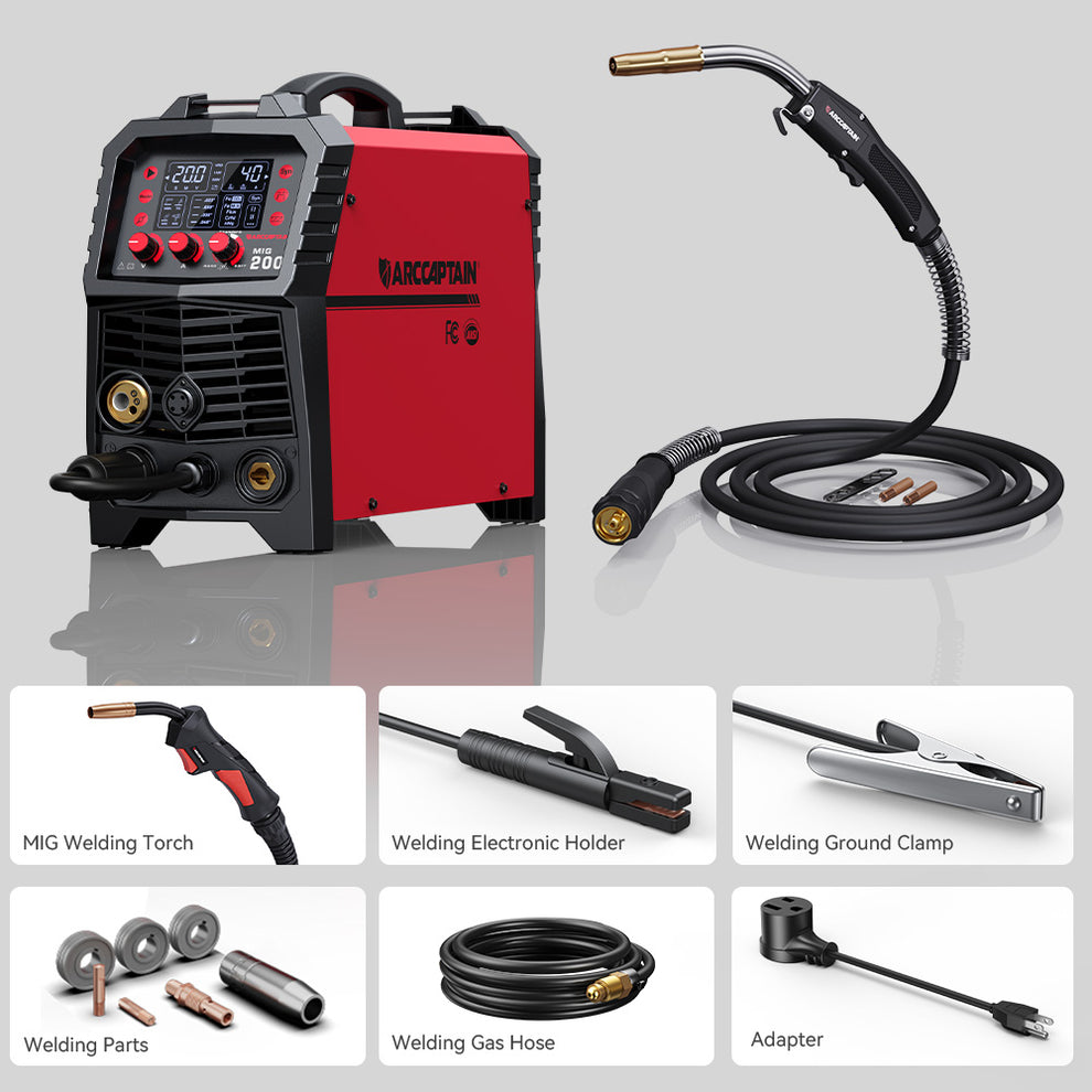 Arccaptain MIG200 200 Amps Multi Process MIG Welder
