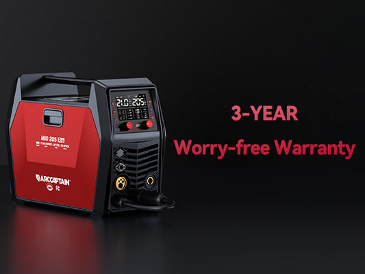 Arccaptain MIG205 Pro Gas MIG Welder Stainless Steel MIG Machine