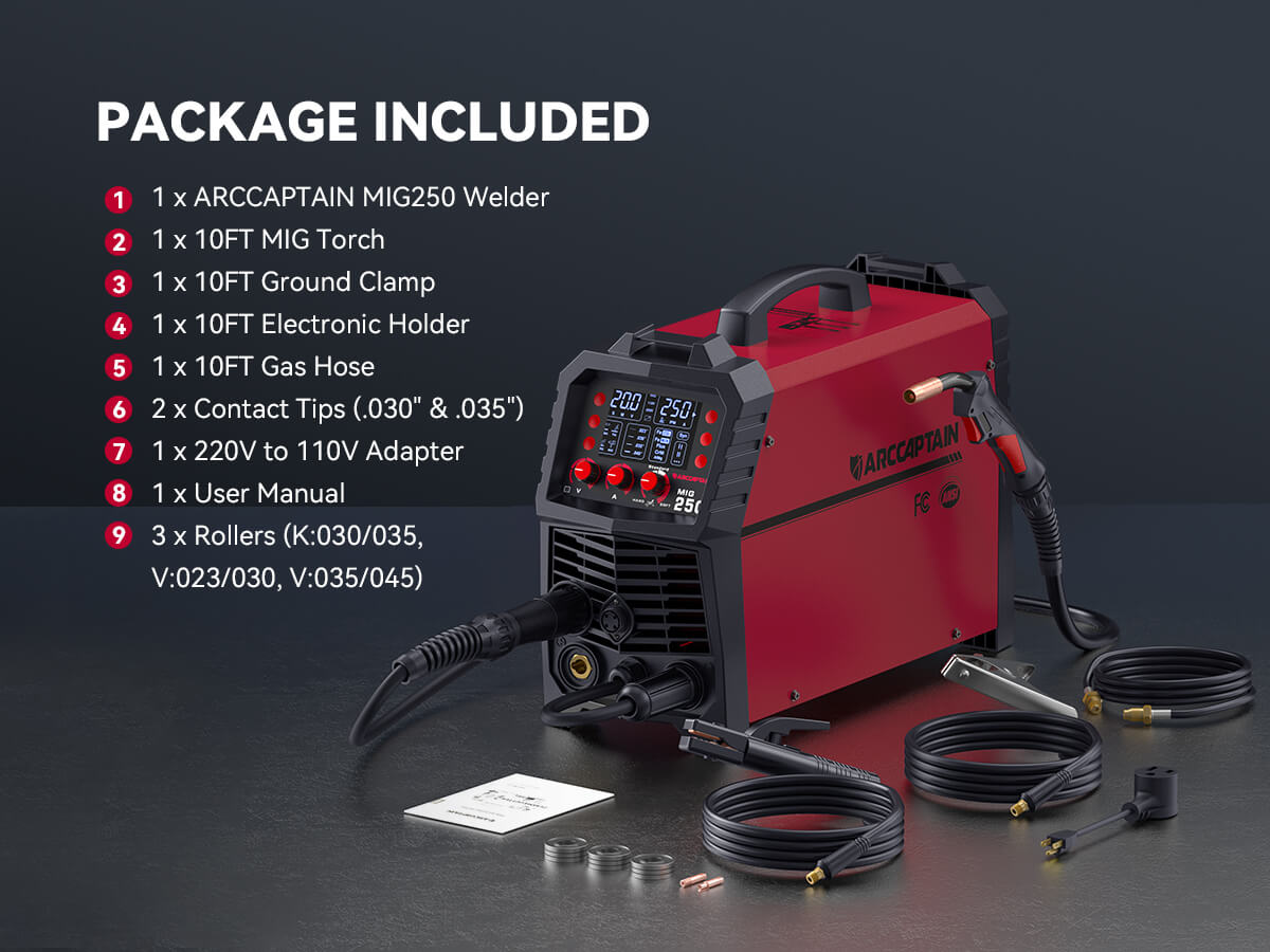 Best Multi Process Welder 250 Amps MIG Welder - Arccaptain MIG250