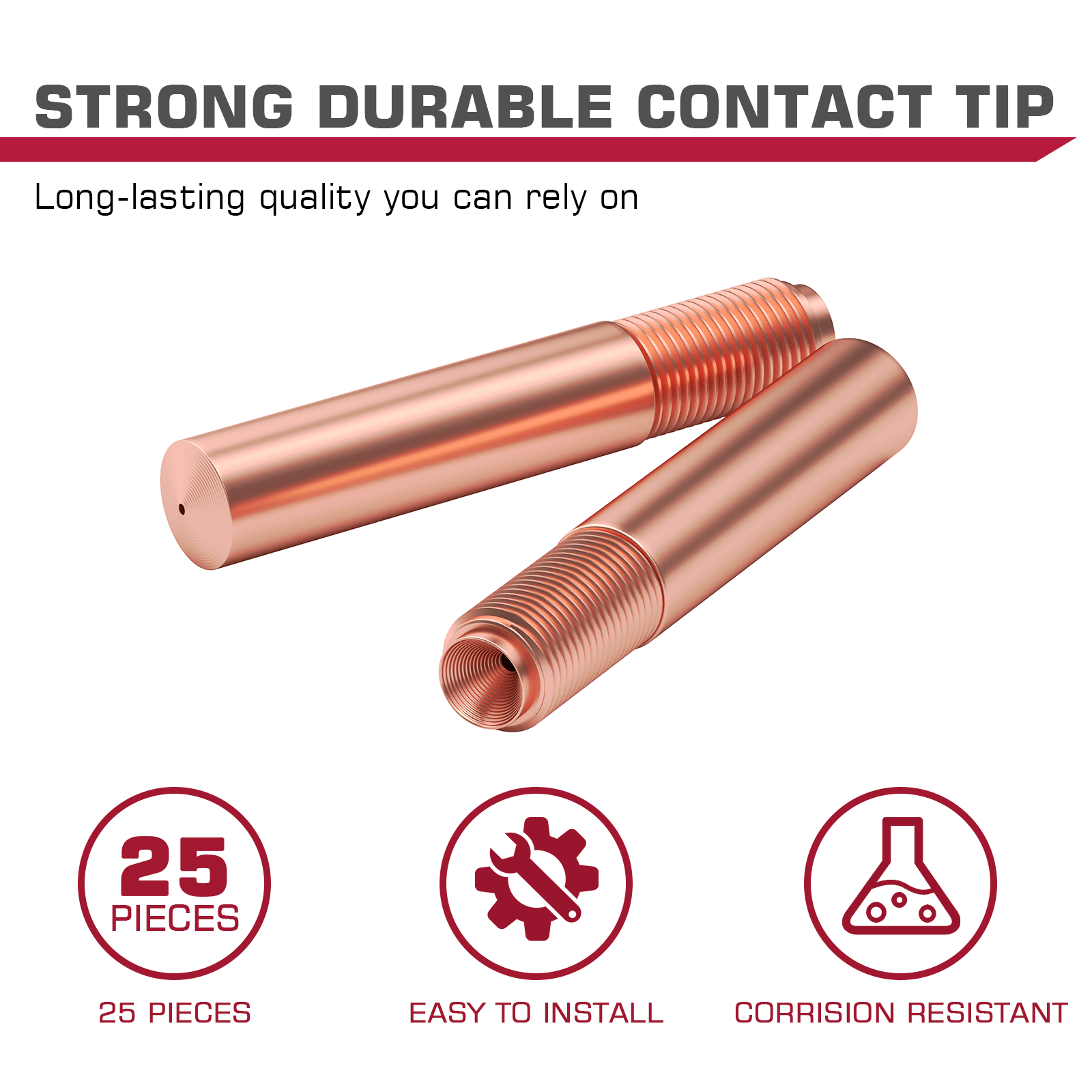 MIG Welding Contact Tips 25 Piece For Miller Millermatic