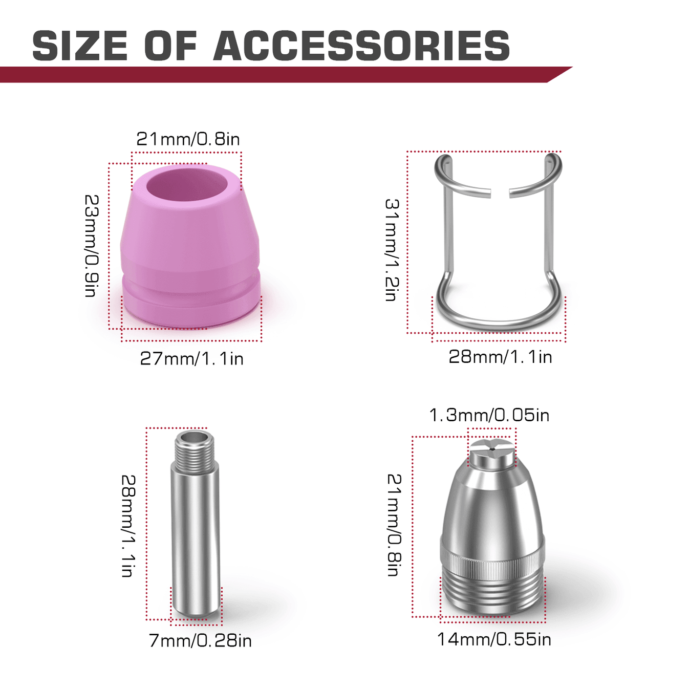 ARCCAPTAIN Plasma Cutter Torch Consumables