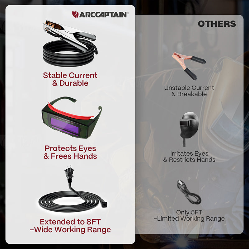 Arccaptain ARC120 Welding Machine Handheld 120Amp Portable ARC Welder