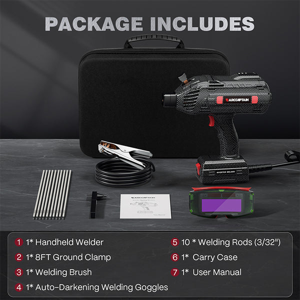 Arccaptain ARC120 Welding Machine Handheld 120Amp Portable ARC Welder
