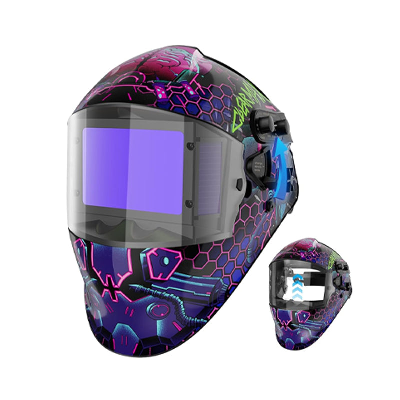 Arccaptain Auto Darkening Flip Up Punk Neuron Welding Helmet