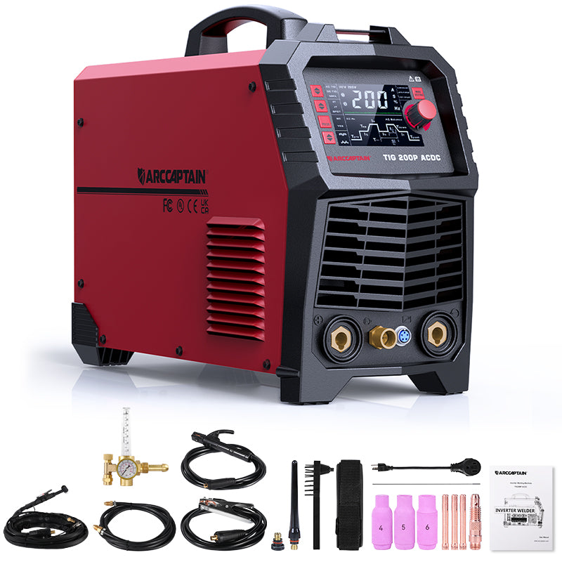 Arccaptain Tig200P Multi Process AC/DC Aluminum Pulse Tig Welder