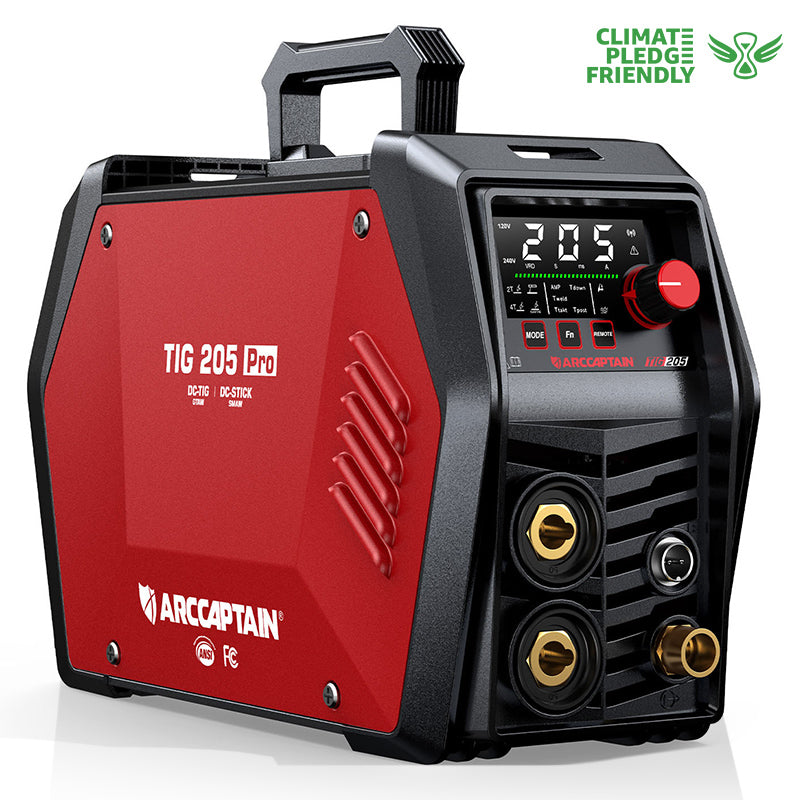 ARCCAPTAIN TIG205 Pro DC TIG Spot Cold Welder with Stick feature