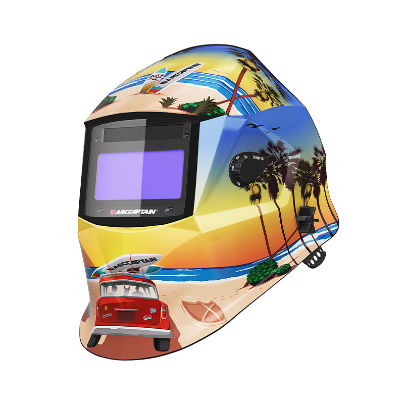 True Color Welding Helmet | Tropical Print ClearLite X100