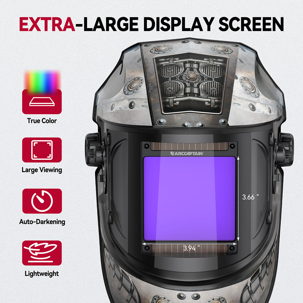 True Color Electric Welding Helmet Rivet EXSpace X200