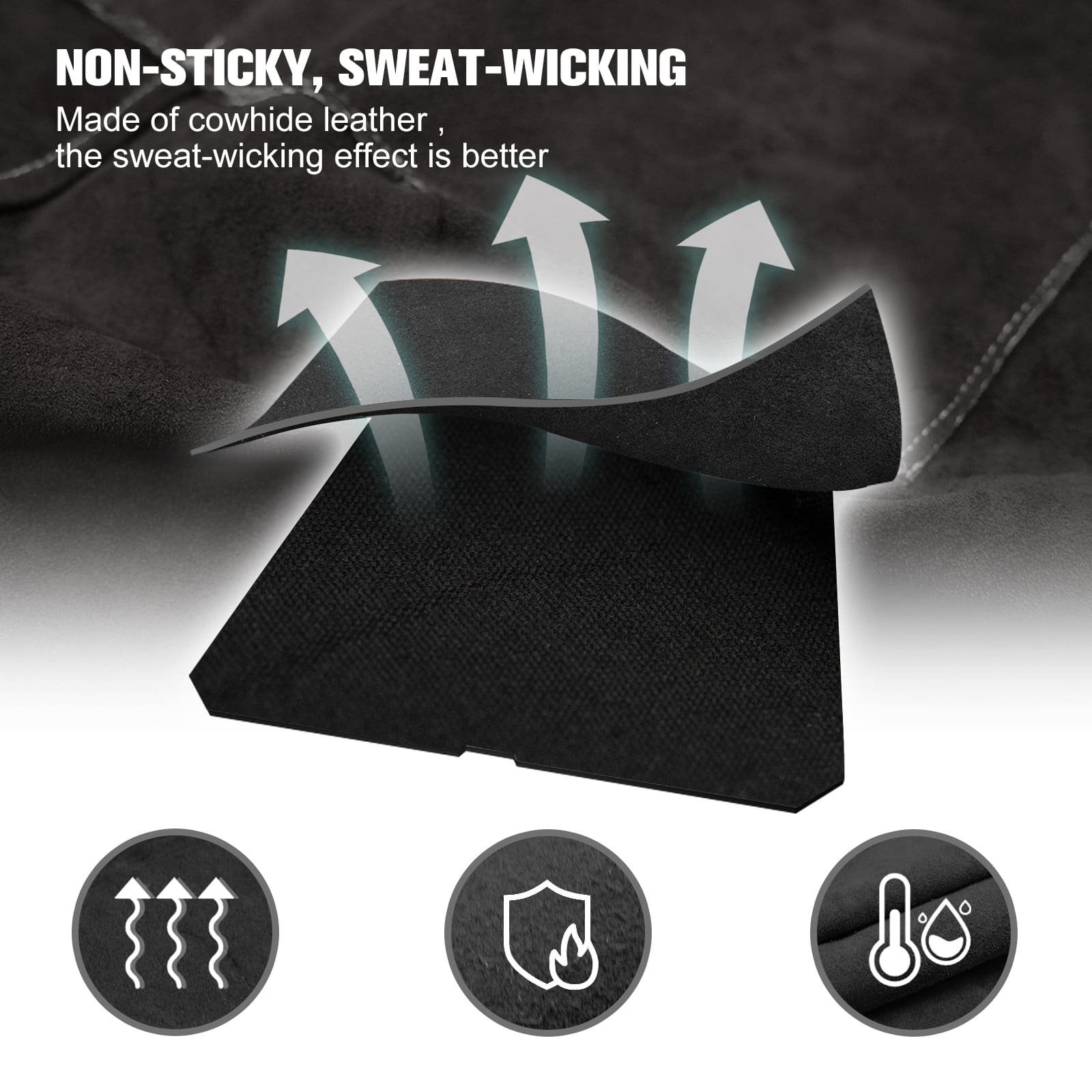 Arccaptain Leather Welding Apron Heat Flame Resistant Apron for Weldin