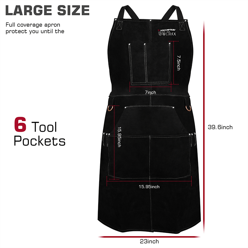 24/36 Inch Heavy Duty Thick Leather Welding Apron