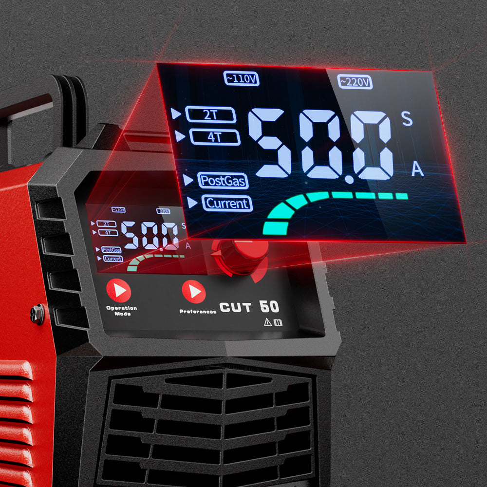 Arccaptain Plasma Cutter CUT50 Dual Voltage Portable HF Start Cutter