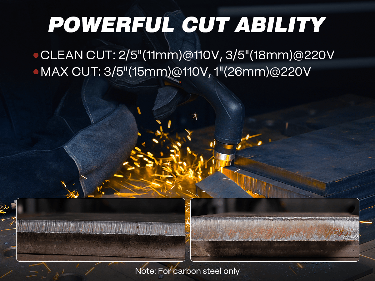 Arccaptain CUT55 NON-HF Plasma Cutter with Smart Display and Mesh Mode