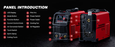 Arccaptain CUT55 NON-HF Plasma Cutter with Smart Display and Mesh Mode