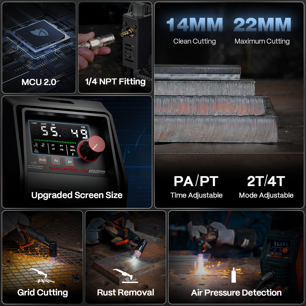 Arccaptain CUT55 Prolux Non-Touch Plasma Cutter | Best Performance
