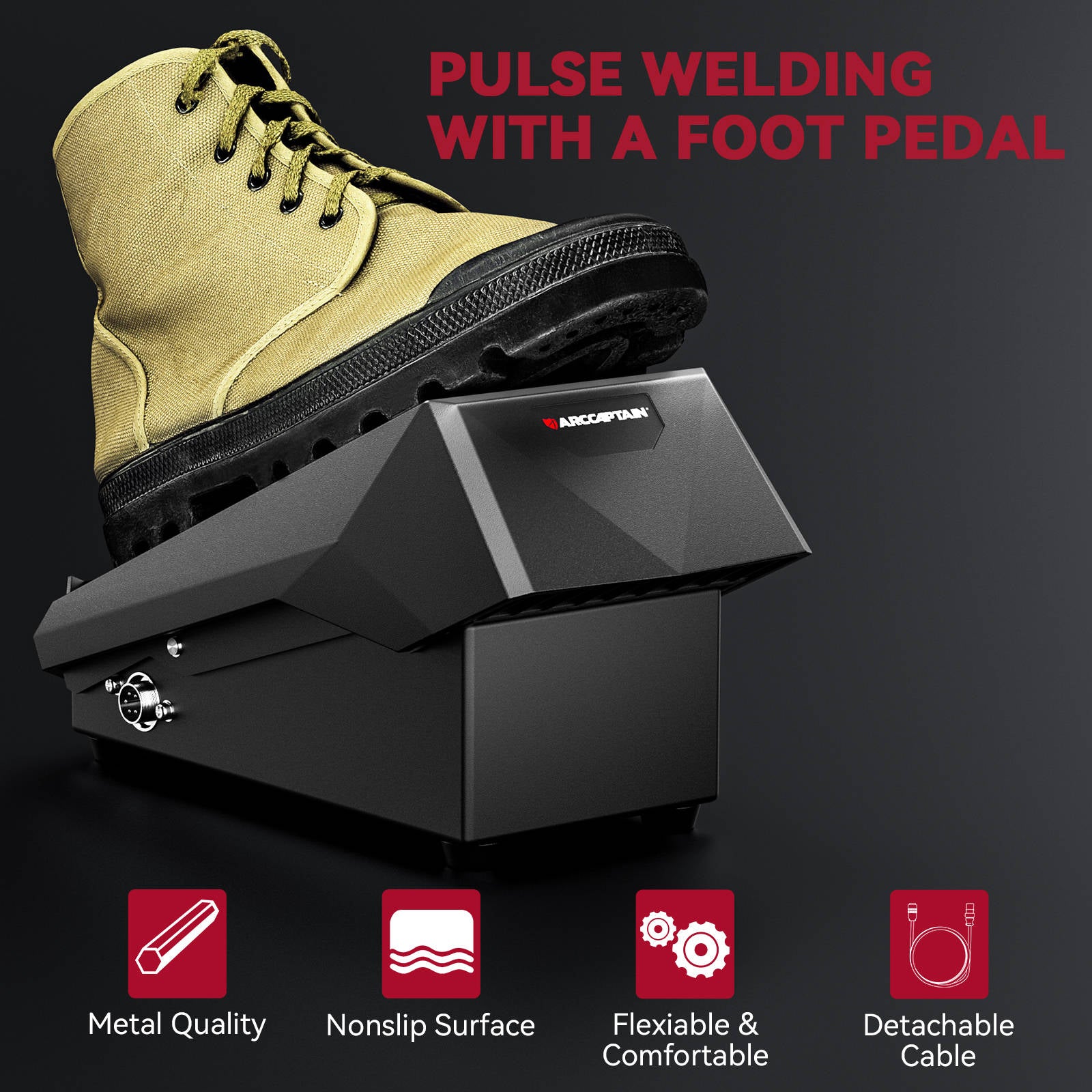 TIG Foot Pedal - Remote Amp Control TIG Foot Pedal For TIG Welder