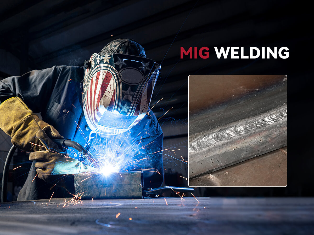 Arccaptain MIG200 Fit Affordable Beginners MIG Welder 200 Amps 6 in 1