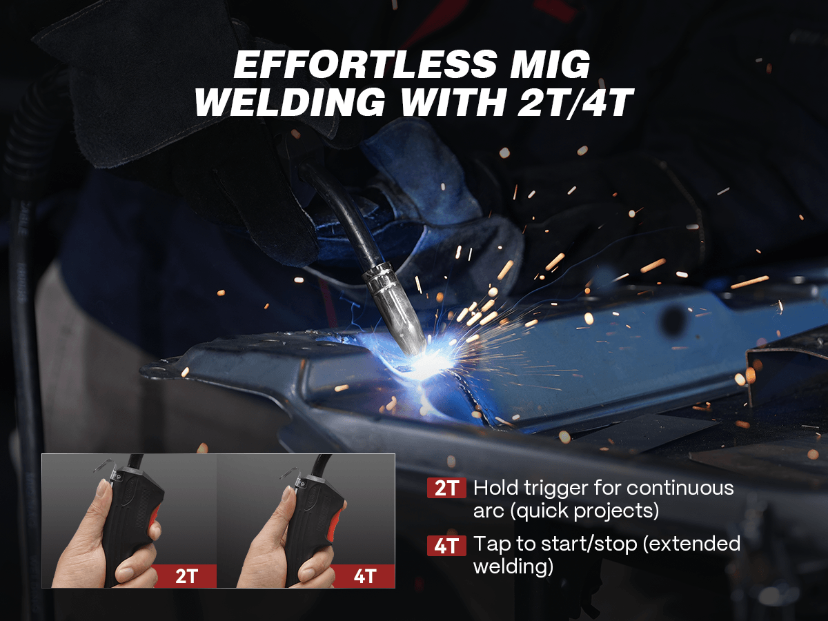 Arccaptain MIG165 Portable MIG Welder Machine For Beginners