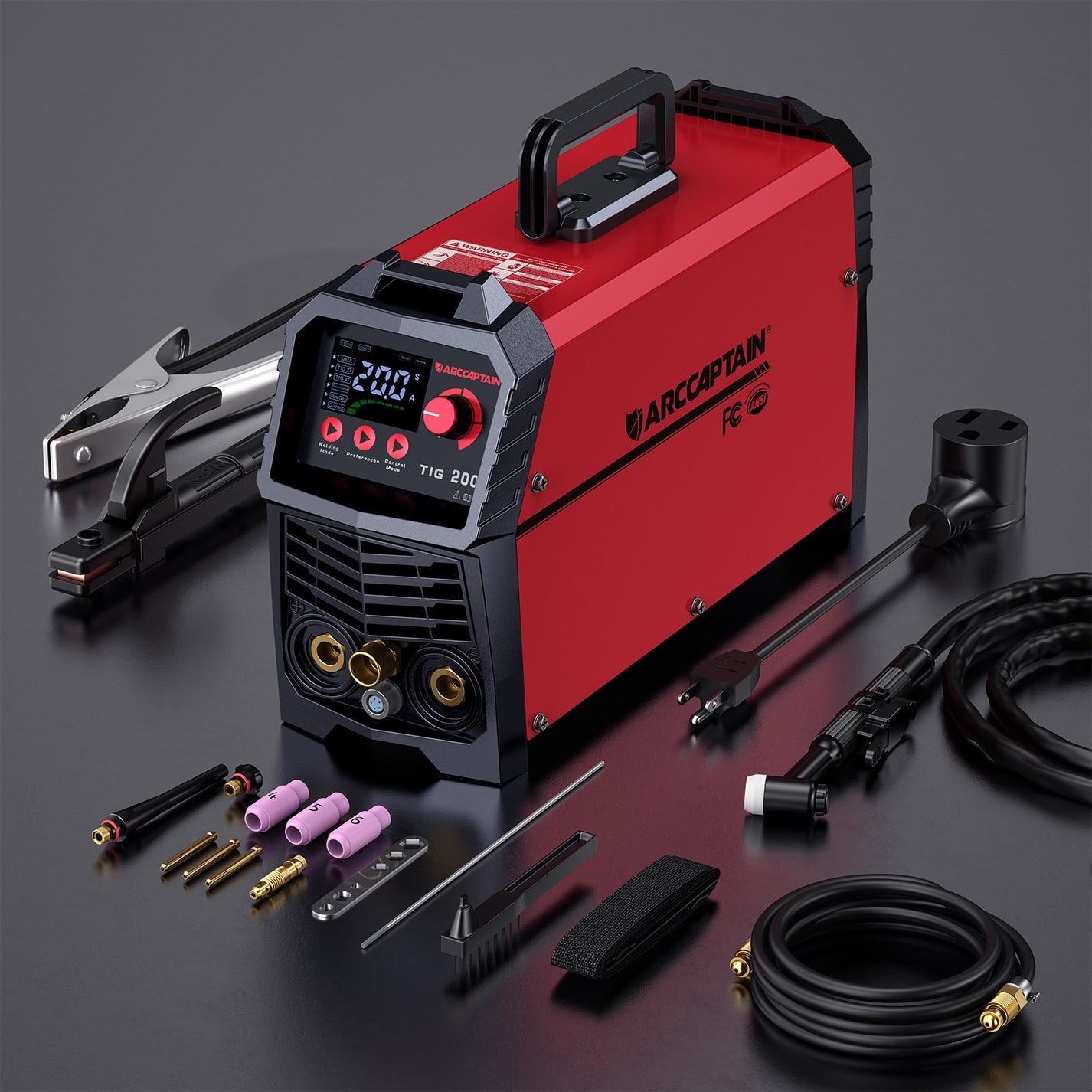 Arccaptain TIG200 200 Amps Lightweight IGBT Inverter DC TIG Welder