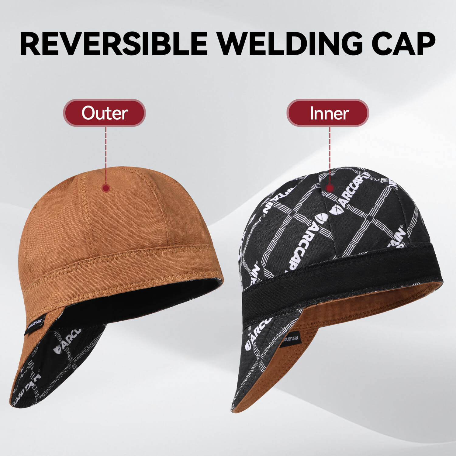 Reversible Welding Cap Cotton Comfort Cool Welder Cap
