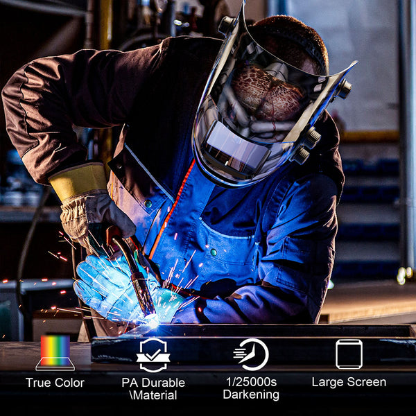 Auto Darkening Large Viewing Screen Welding Helmet Alien Hunter ...